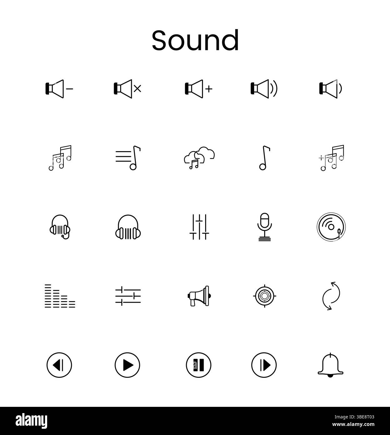 Set radio wave icons Stock Vector Images - Alamy