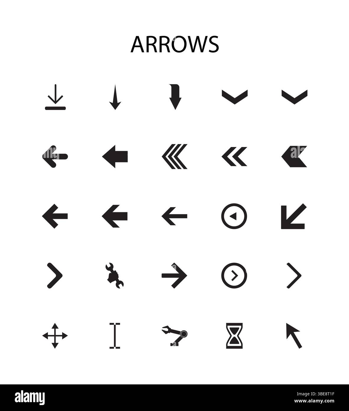 Arrows vector vectors hi-res stock photography and images - Alamy