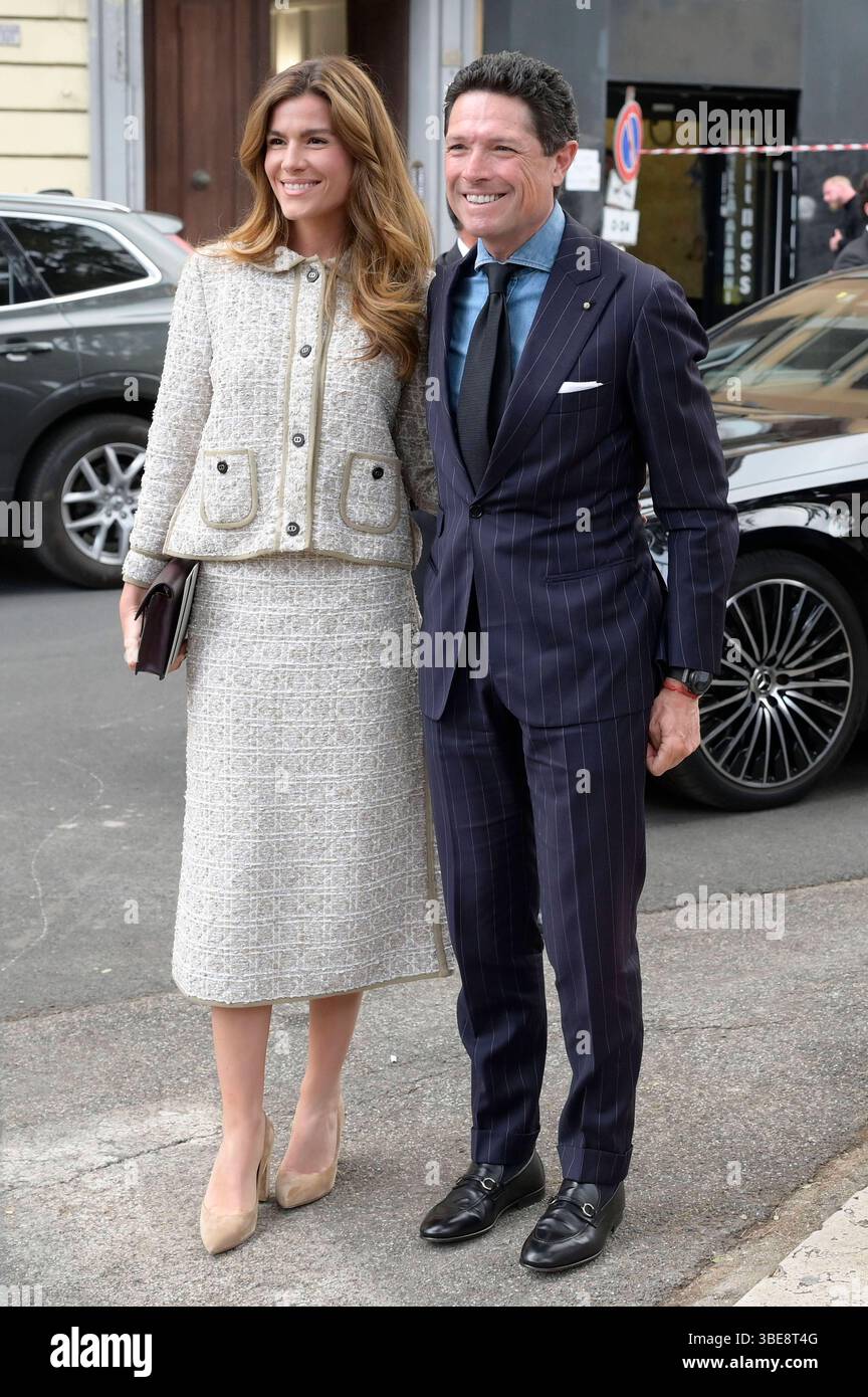 Matteo Marzotto mit Partnerin Nora Shkreli bei der Ankunft zur ...