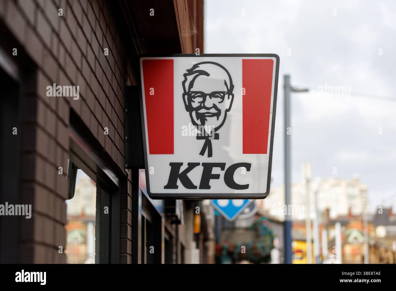 A branch of KFC Kentucky Fried Chicken in the United Kingdom, KFC UK, KFC outlet, KFC sign, KFC ...