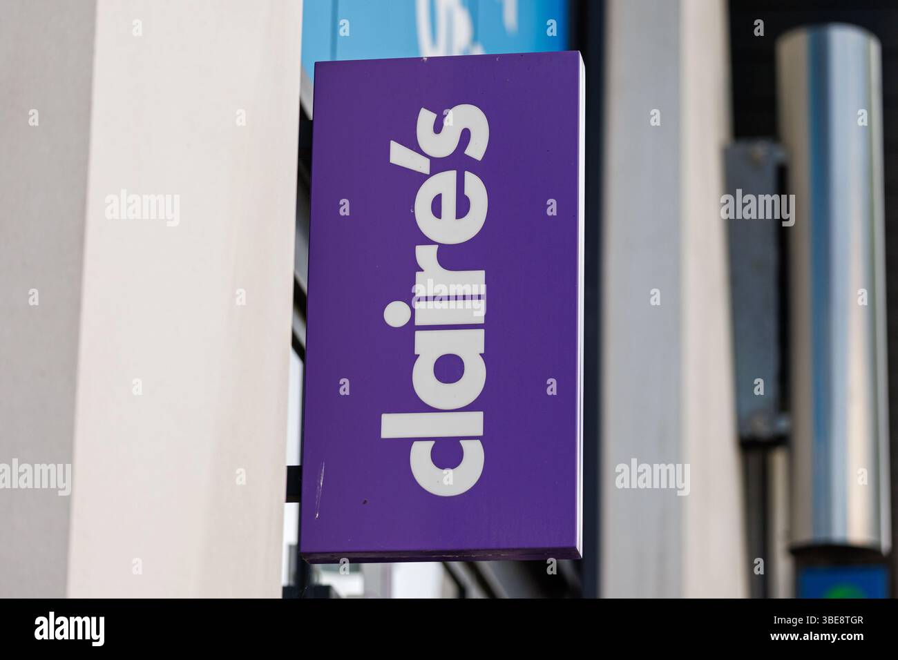 Claire's, formerly known as Claire's Accessories, logo and store sign ...