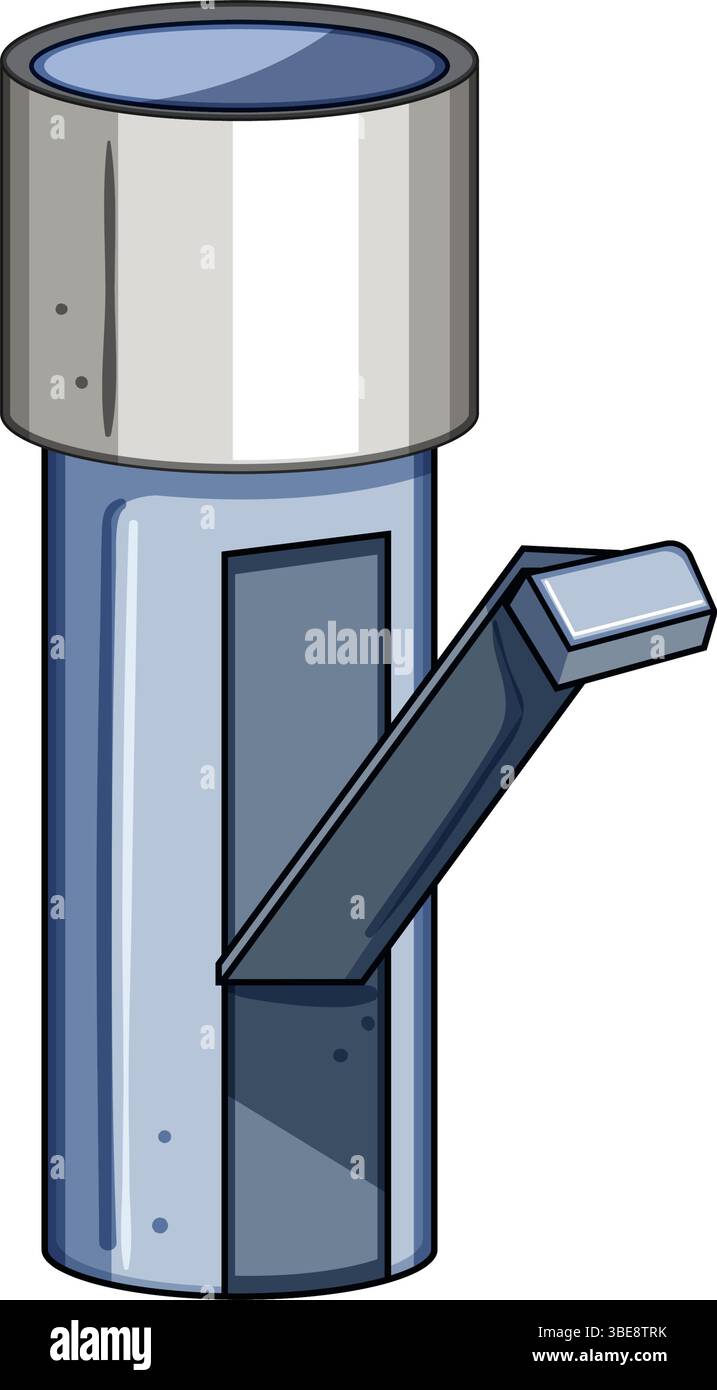 stemless hand crank flashlight cartoon vector illustration Stock Vector ...