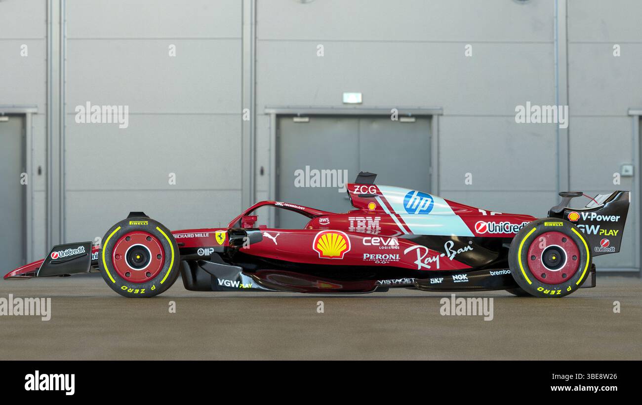 SF-25, The New 2025 Ferrari Single-Seater Stock Photo - Alamy