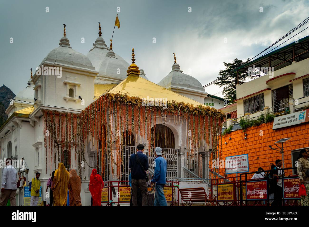 MAY 20TH 2025, Uttarakhand India. Devotees gather at Gangotri Dham, a ...