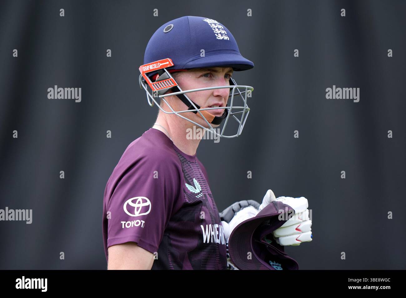 England's Harry Brook during a nets session at Edgbaston, Birmingham ...
