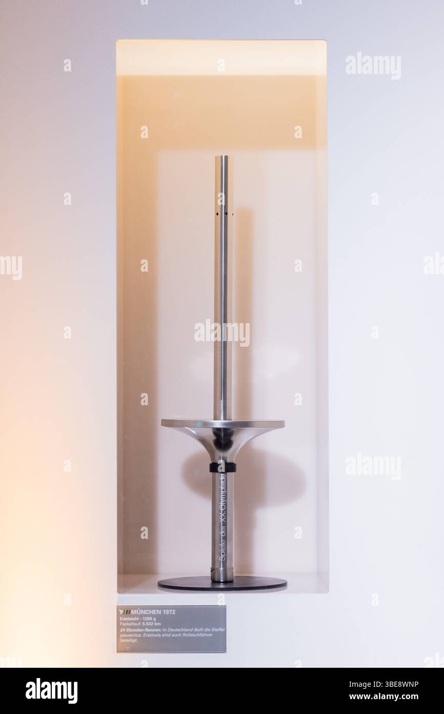 Cologne, Germany. 28th May, 2025. The torch from the last Olympic Games ...