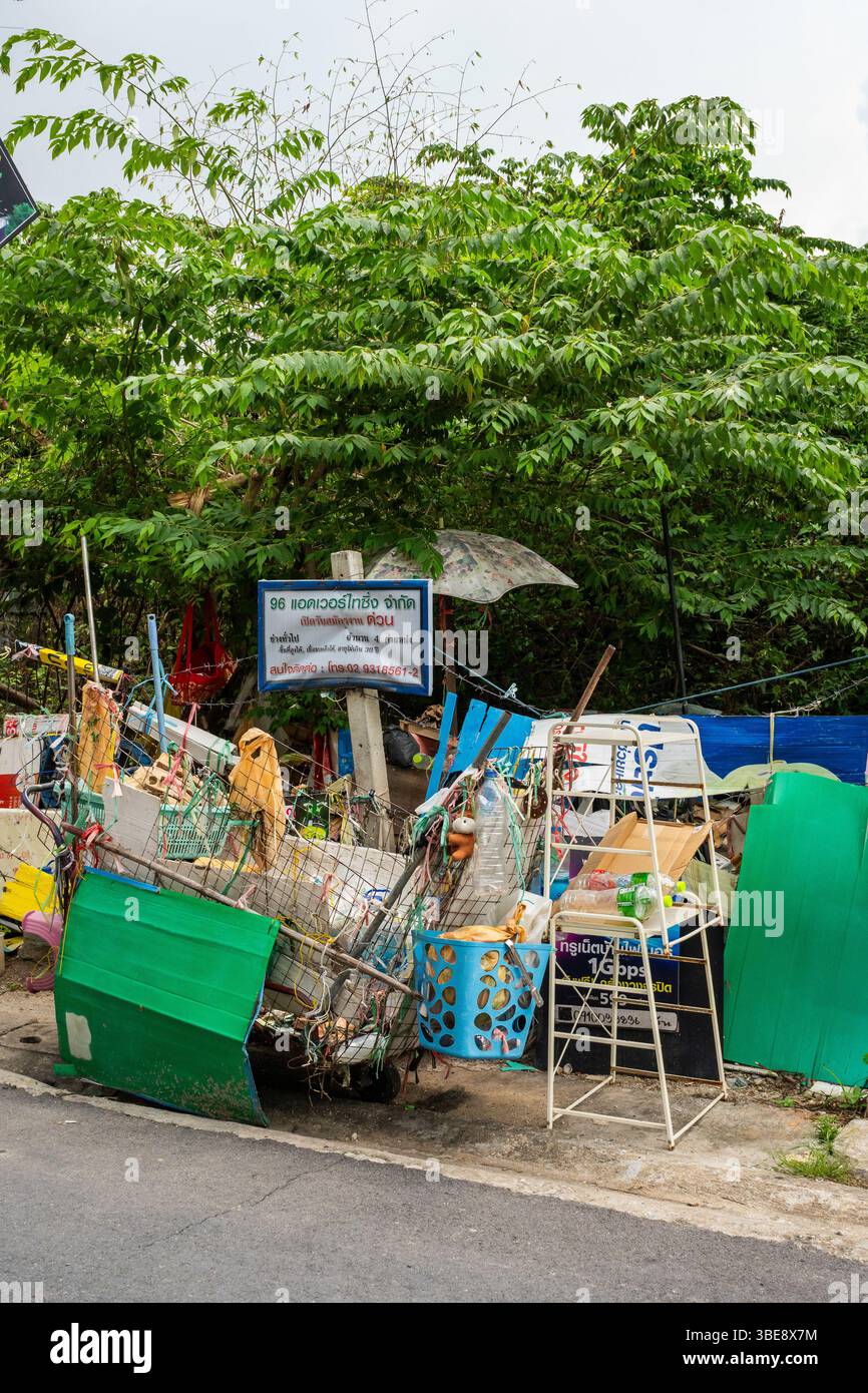 Bangkok, Thailand. 20th May, 2025. A view of various garbage at a local ...