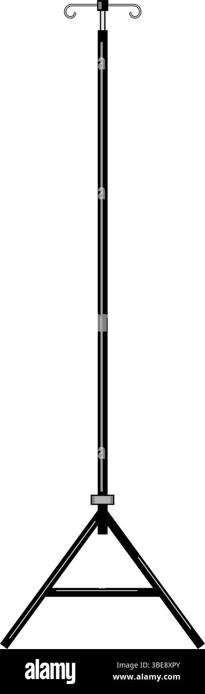 wellness hydration iv drip stand cartoon vector illustration Stock ...