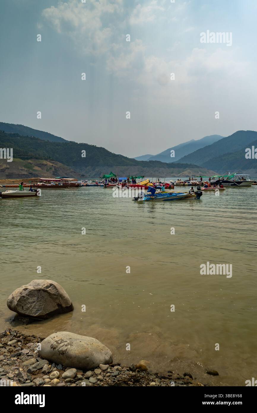 May 20th Tehri Lake ,Uttarakhand India. High-speed water sports at ...