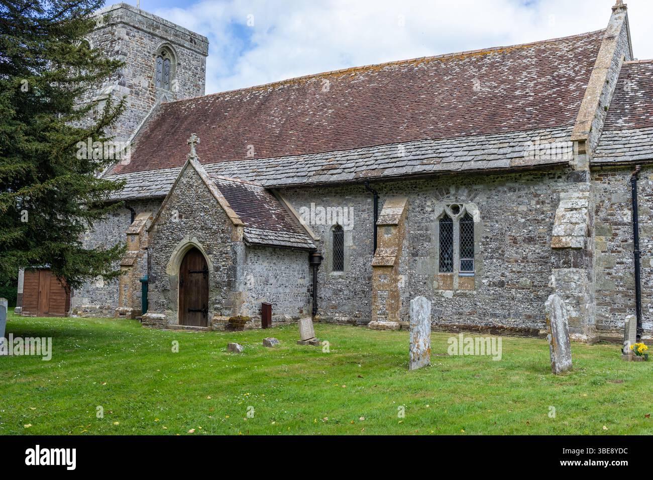 St Bartholomews church in the village of Shapwick. Dorset, England UK ...