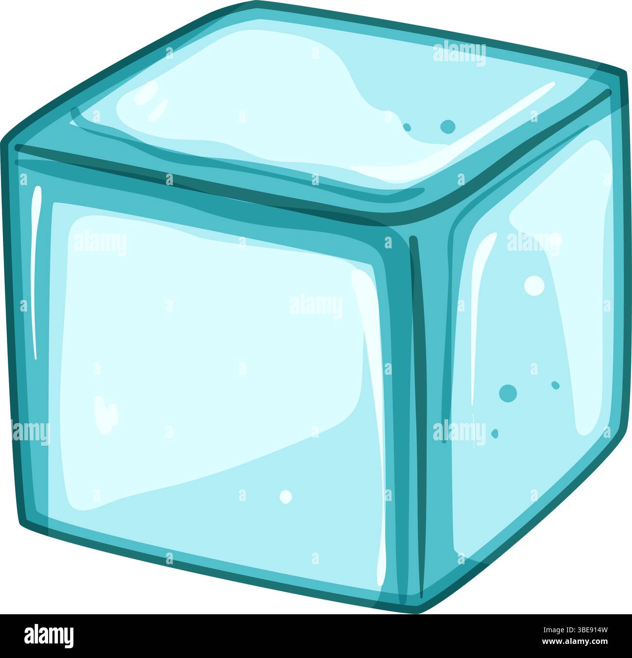 stainless ice cubes reusable cartoon vector illustration Stock Vector ...