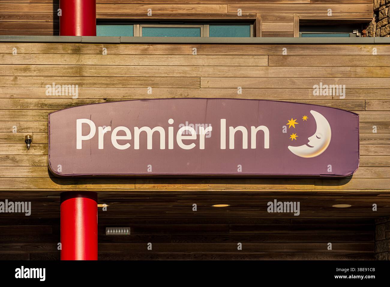 Premier Inn sign, Caernarfon, Gwynedd, Wales, UK Stock Photo - Alamy