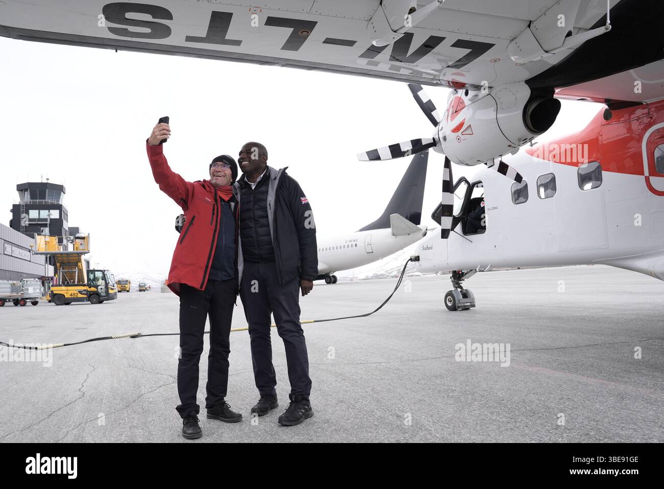 Foreign Secretary David Lammy poses for a selfie with Norway's Foreign ...