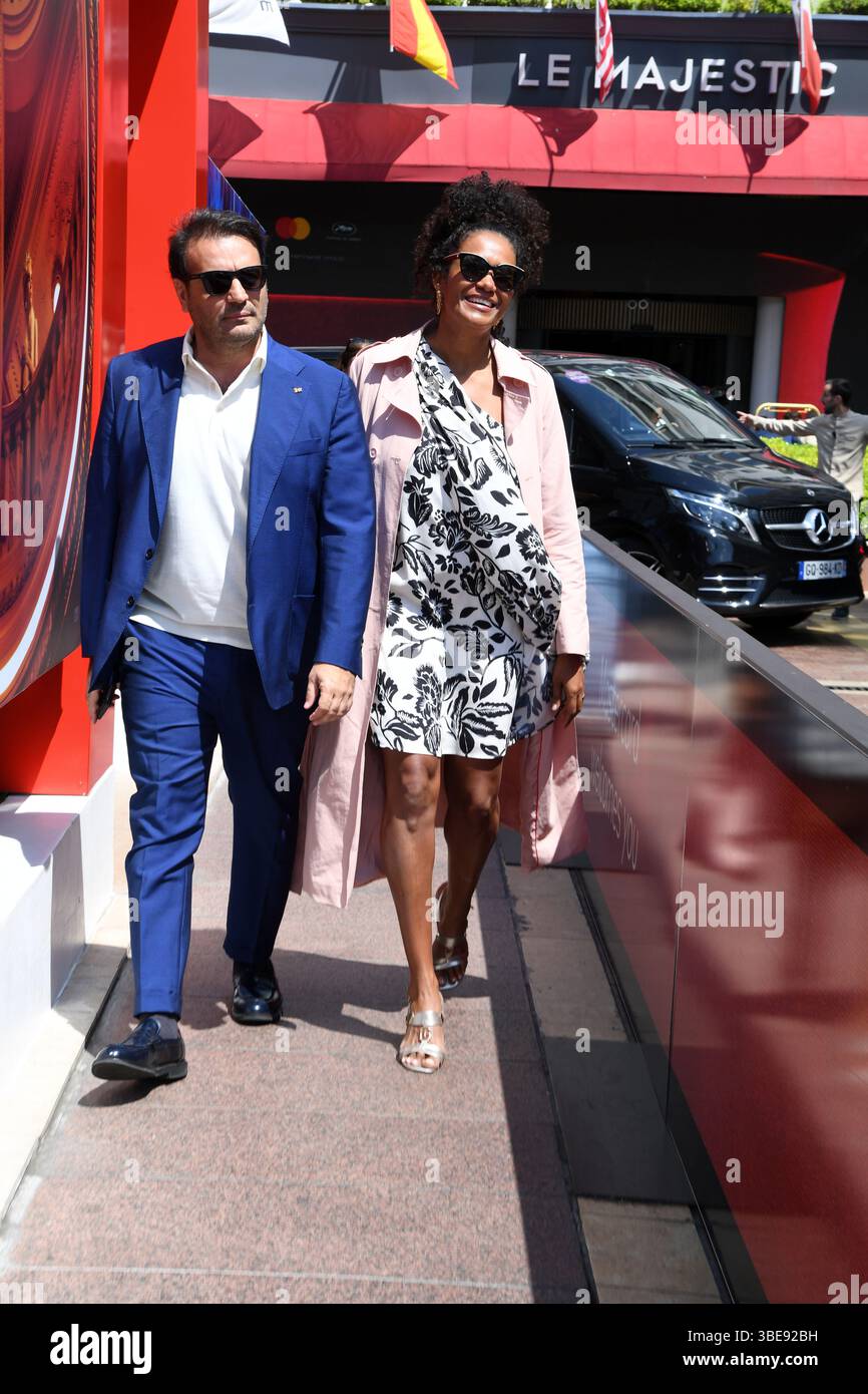 Gerolamo Cangiano and Denny Mendez attend during day one of the 78th ...