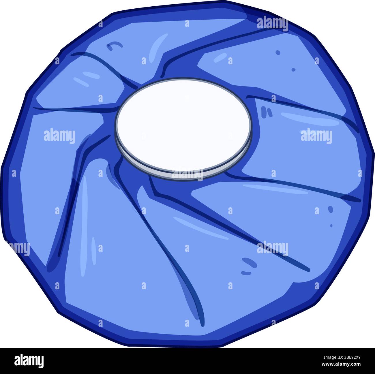 swelling ice pack for injuries cartoon vector illustration Stock Vector ...