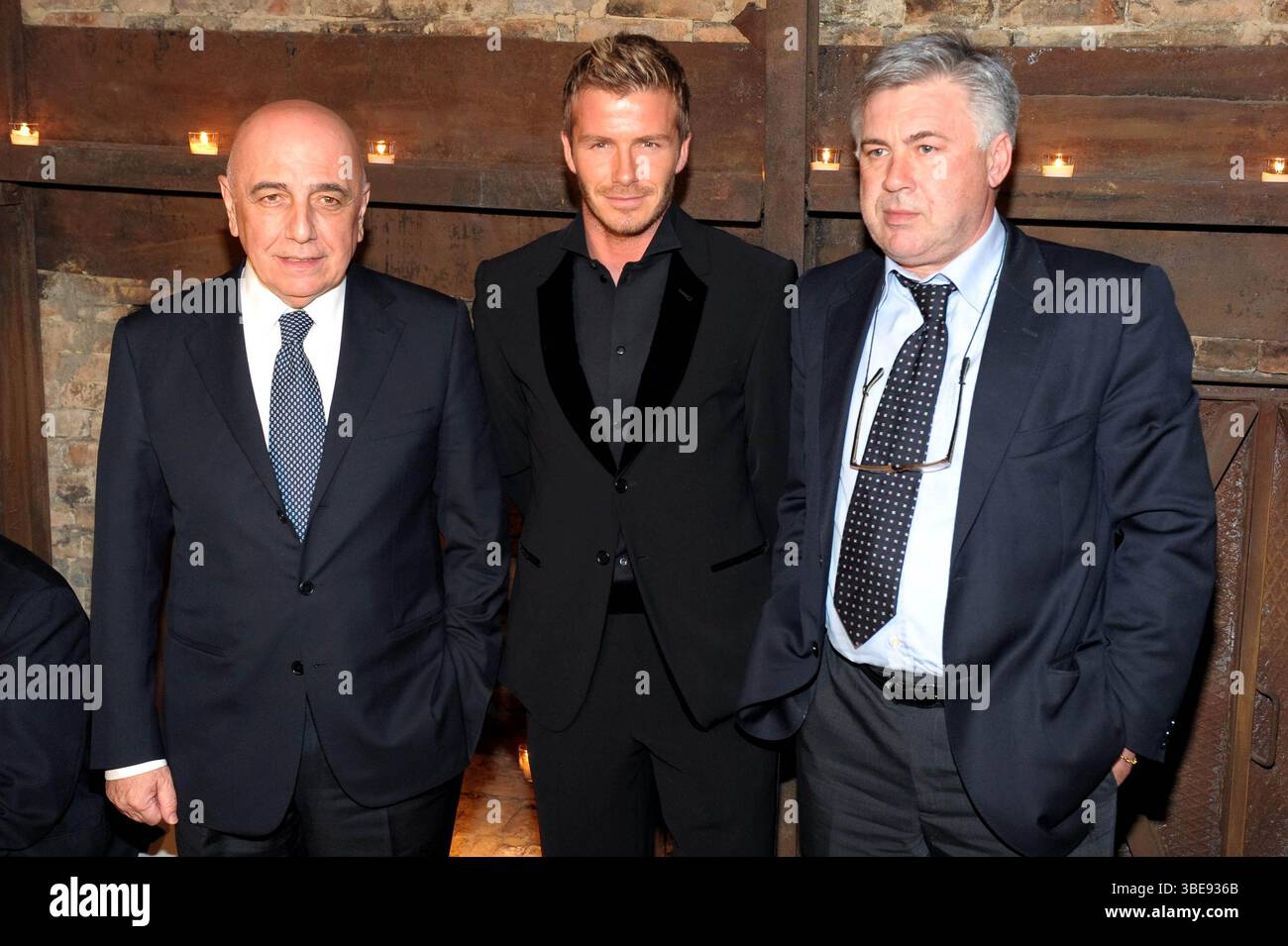 AC Milan General Manager Adriano Galliani, David Beckham and AC Milan ...