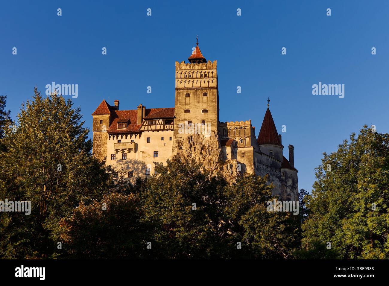 The medieval Bran Castle in Romania, Dracula's Castle, an important ...