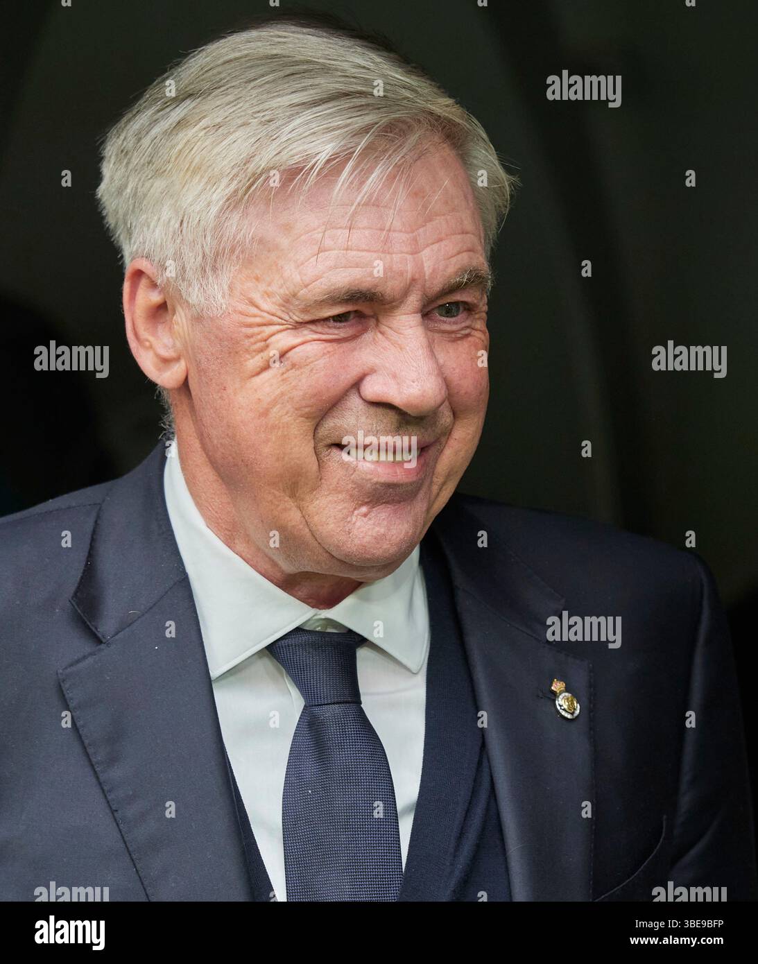 Carlo Ancelotti, Head Coach of Real Madrid, in his final appearance for ...