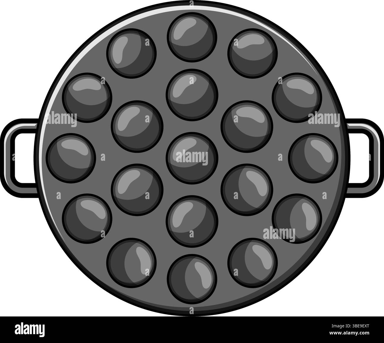 flapjack mini pancake pan cartoon vector illustration Stock Vector ...