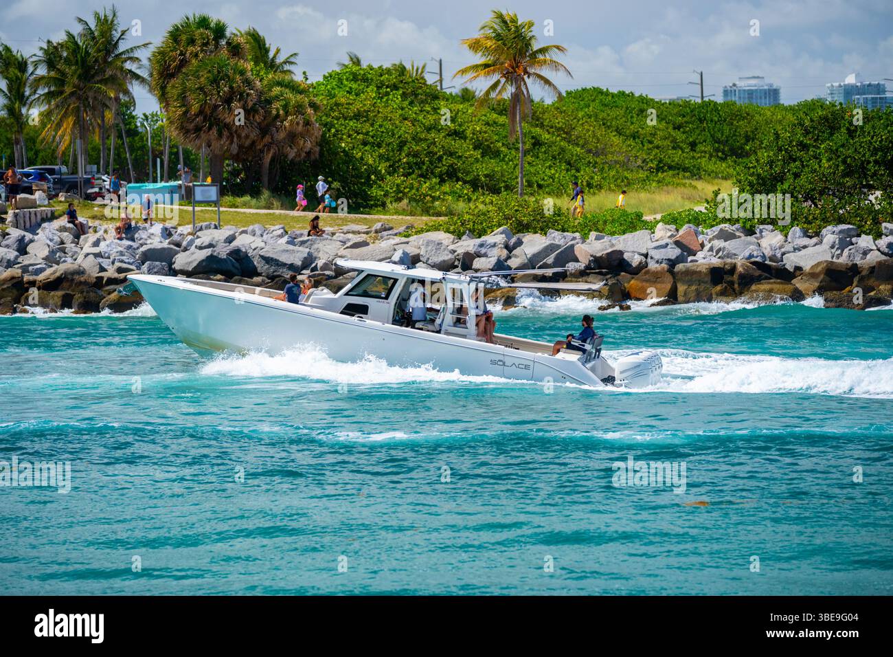 Miami Beach, FL, USA - May 25, 2025: Boating in Miami is soo much fun ...