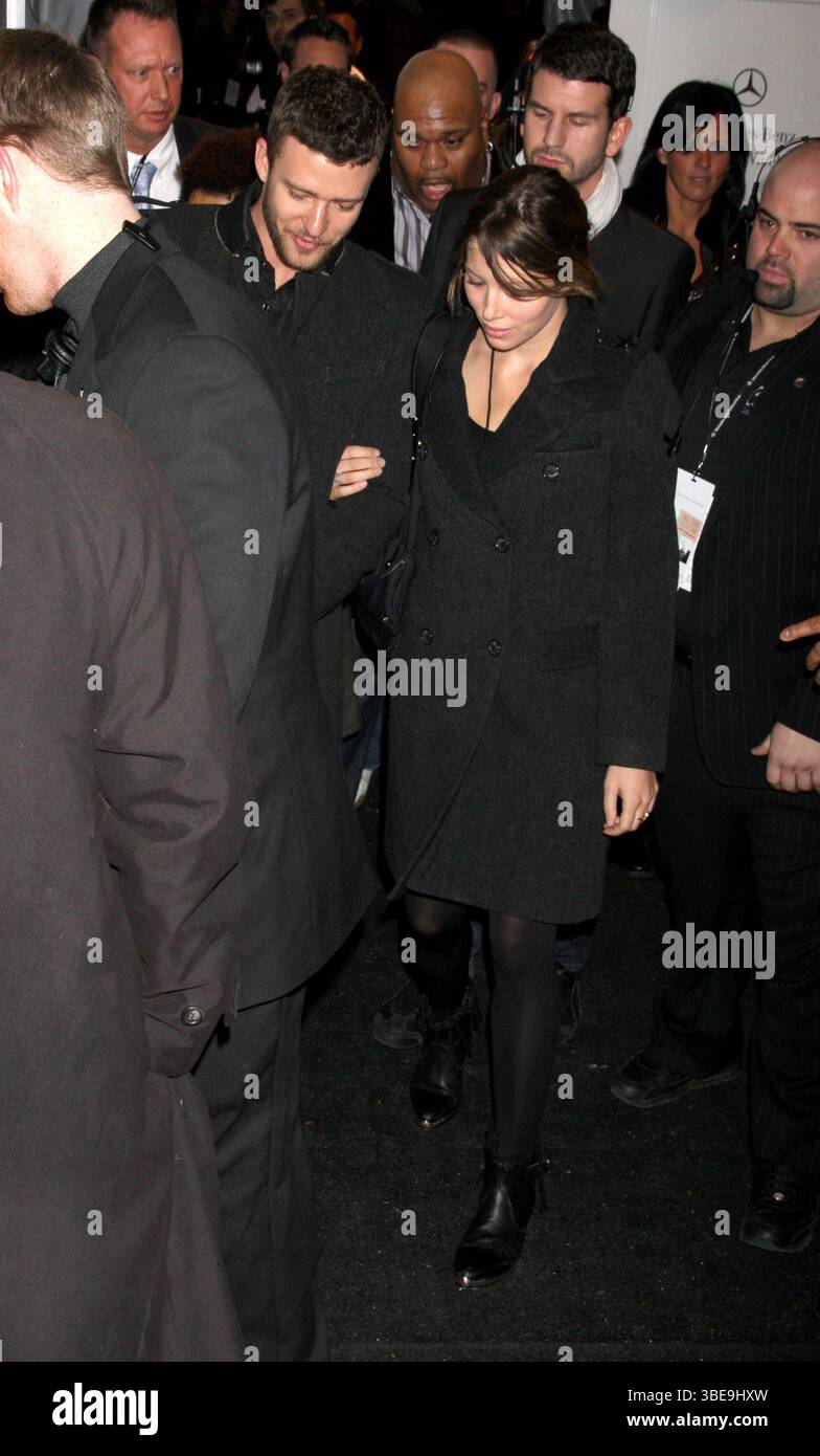 Justin Timberlake and Jessica Biel spotted during Mercedes-Benz Fashion ...