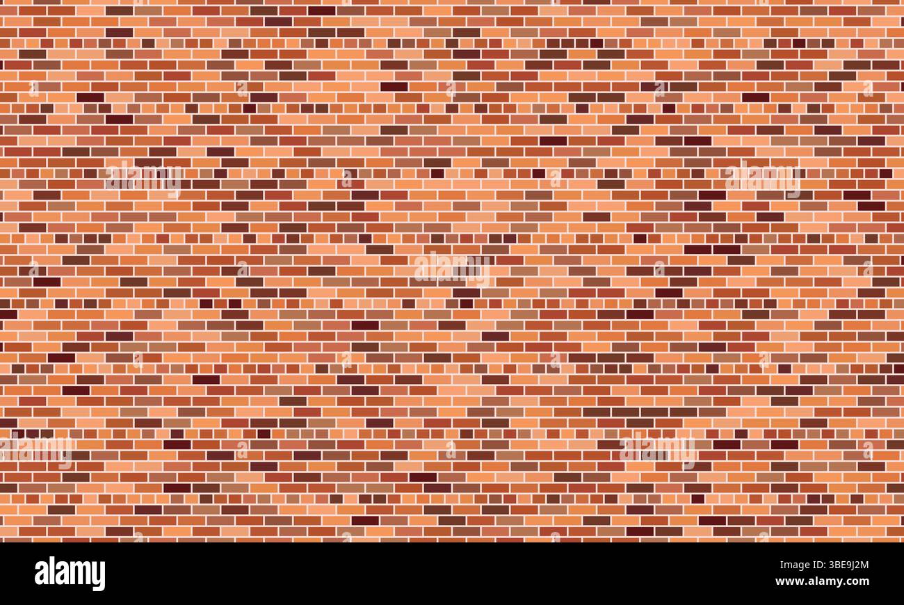 Red brick wall background. Vector illustration Stock Vector Image & Art ...