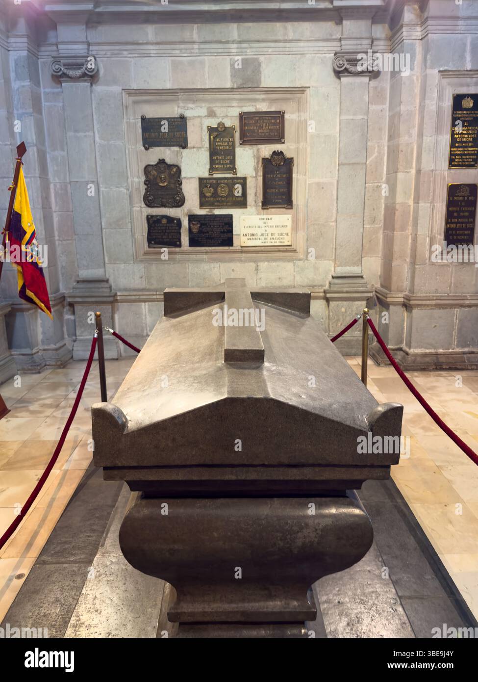 The tomb of Antonio José de Sucre, liberator of Ecuador & Peru, in the ...