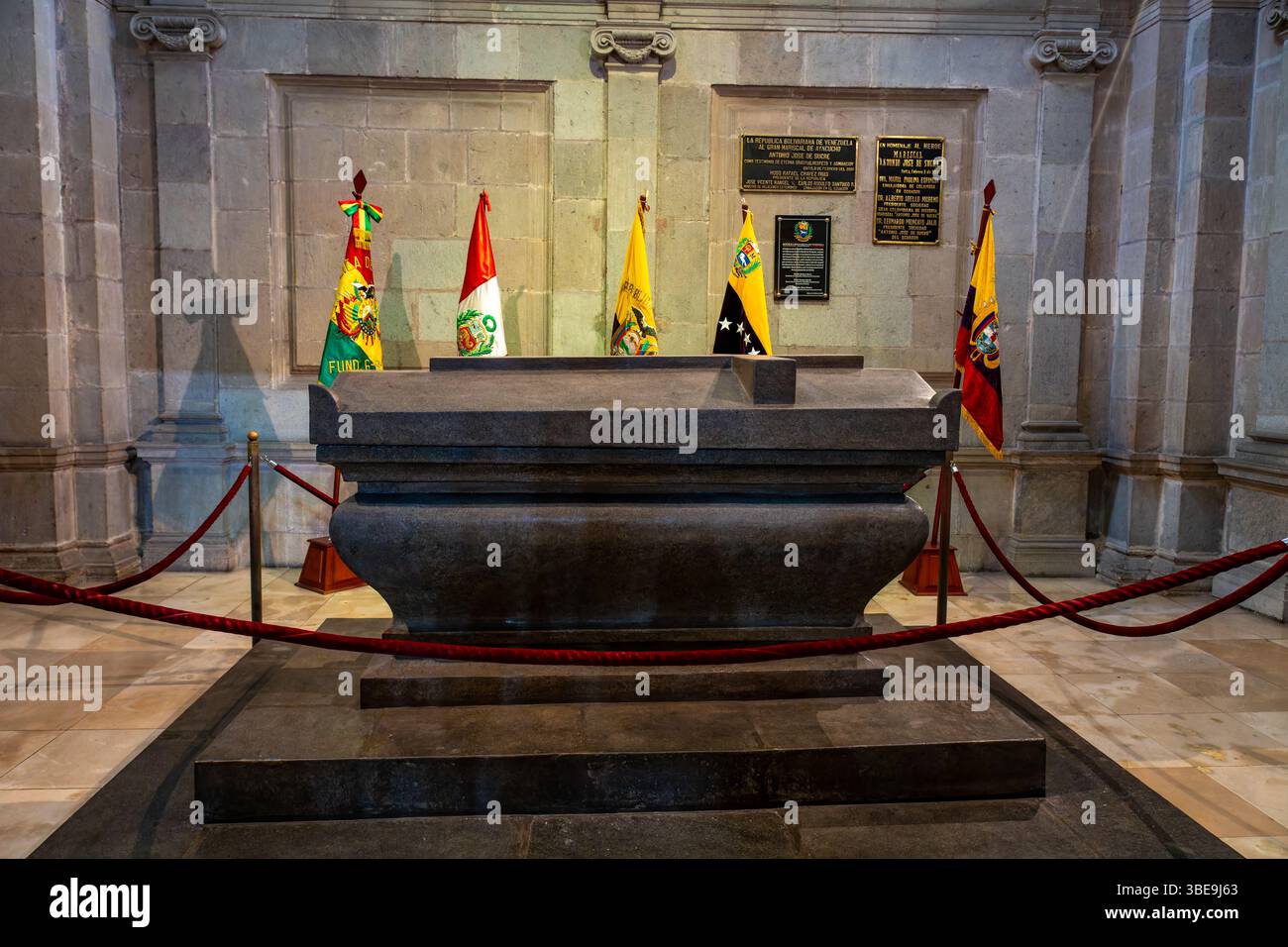 The tomb of Antonio José de Sucre, liberator of Ecuador & Peru, in the ...