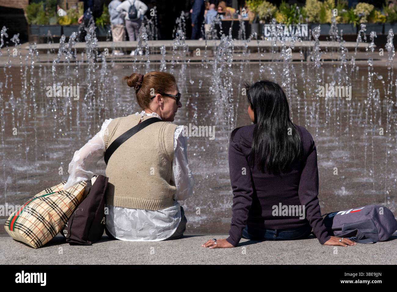 Redevelopment of Kings Cross at Granary Square on 9th May 2025 in ...