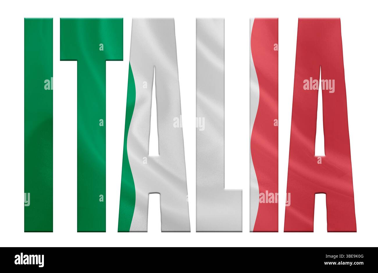 Digital composite Word Italia with an overlay of a facsimile of the ...