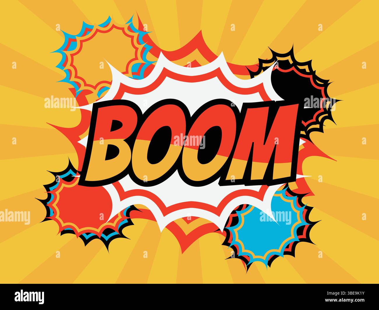 Vintage sound illustration book Stock Vector Images - Alamy