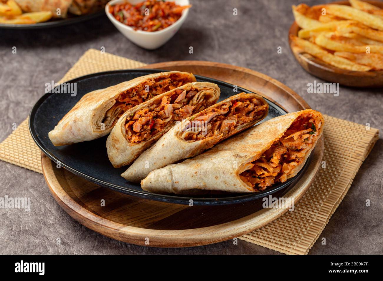 Spiced Shawarma Sandwich in Saj Bread – Middle Eastern Street Food ...