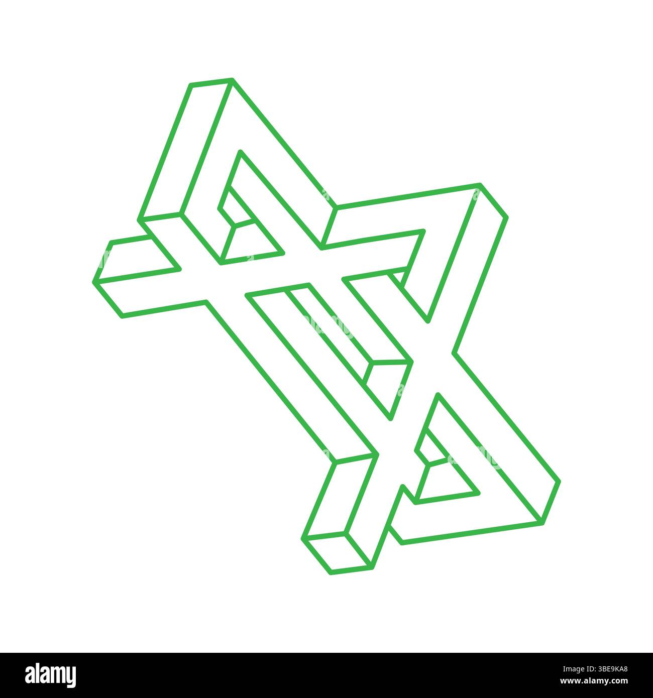 Illusion shapes. 3d geometry. Optical illusion figure. Sacred geometry ...
