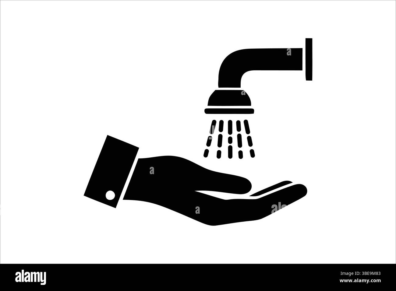 Hand washing station icon vector illustration for personal hygiene ...