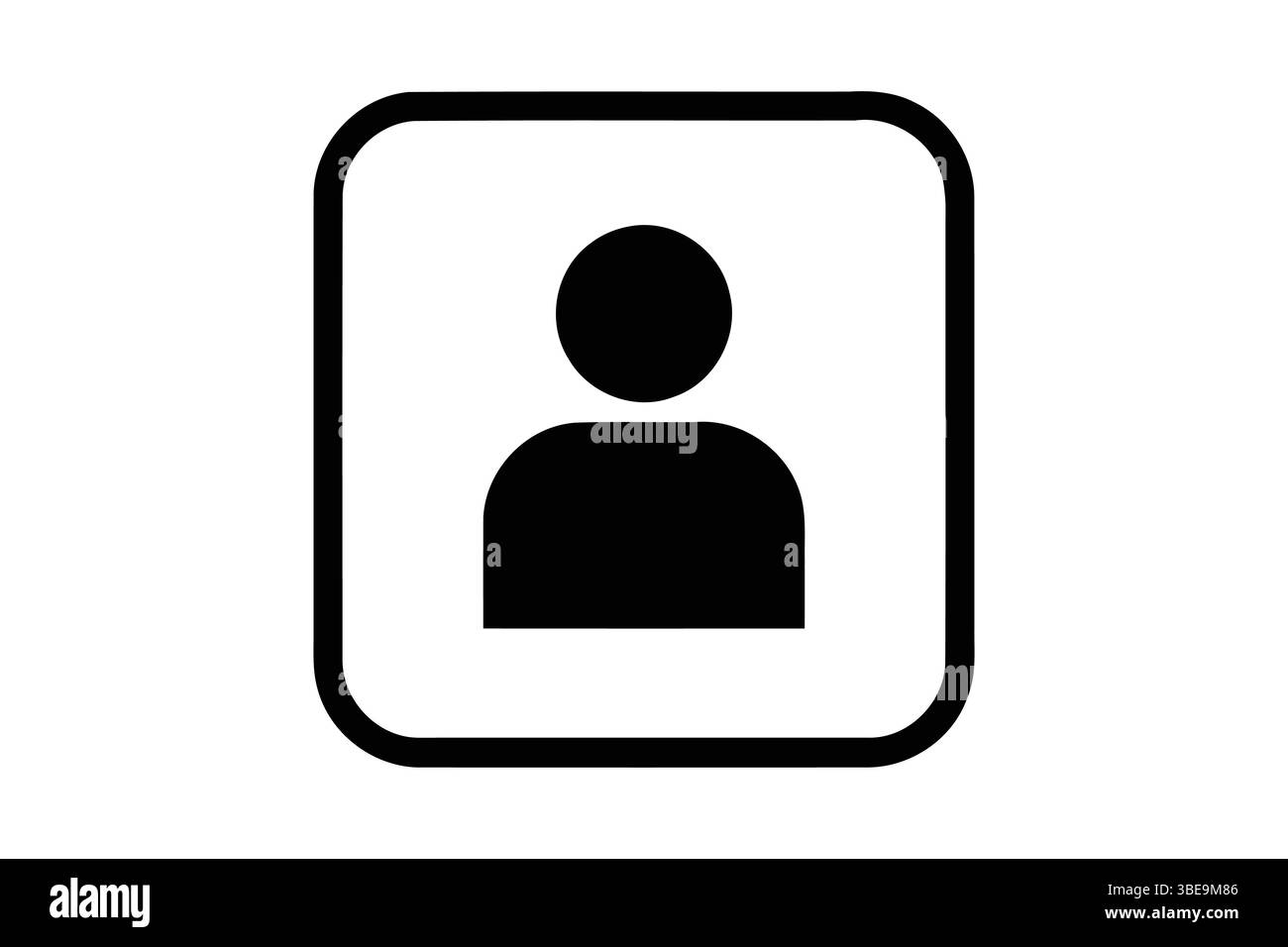 User profile icon, person avatar symbol, simple vector design, icon ...