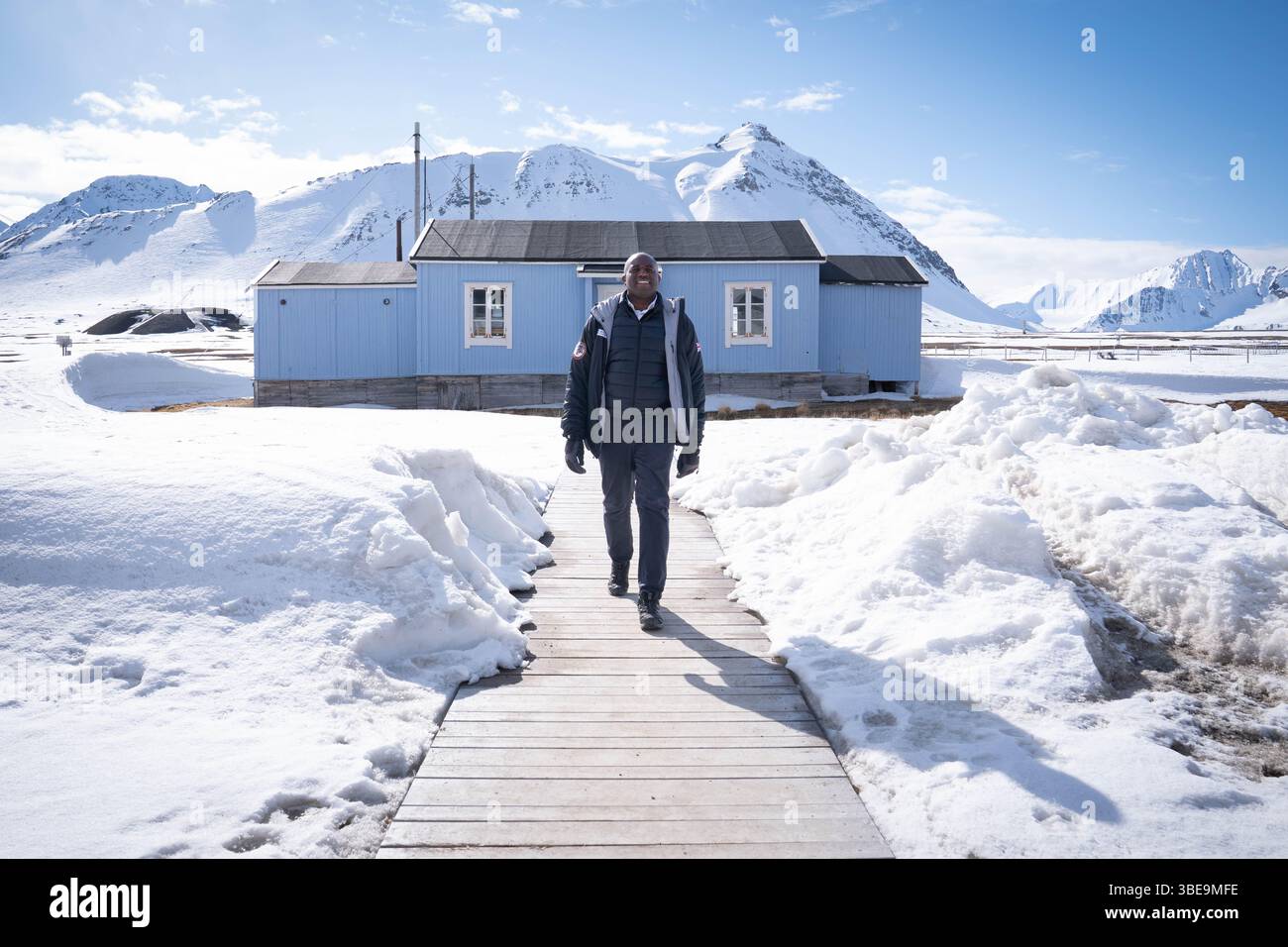 Foreign Secretary David Lammy, arrives at Ny-Alesund Research Station ...