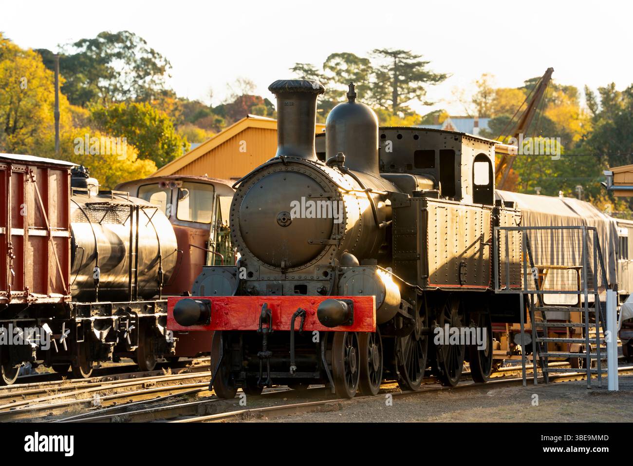 New South Wales Z13 class steam locomotive 1307 at the Yass Railway ...