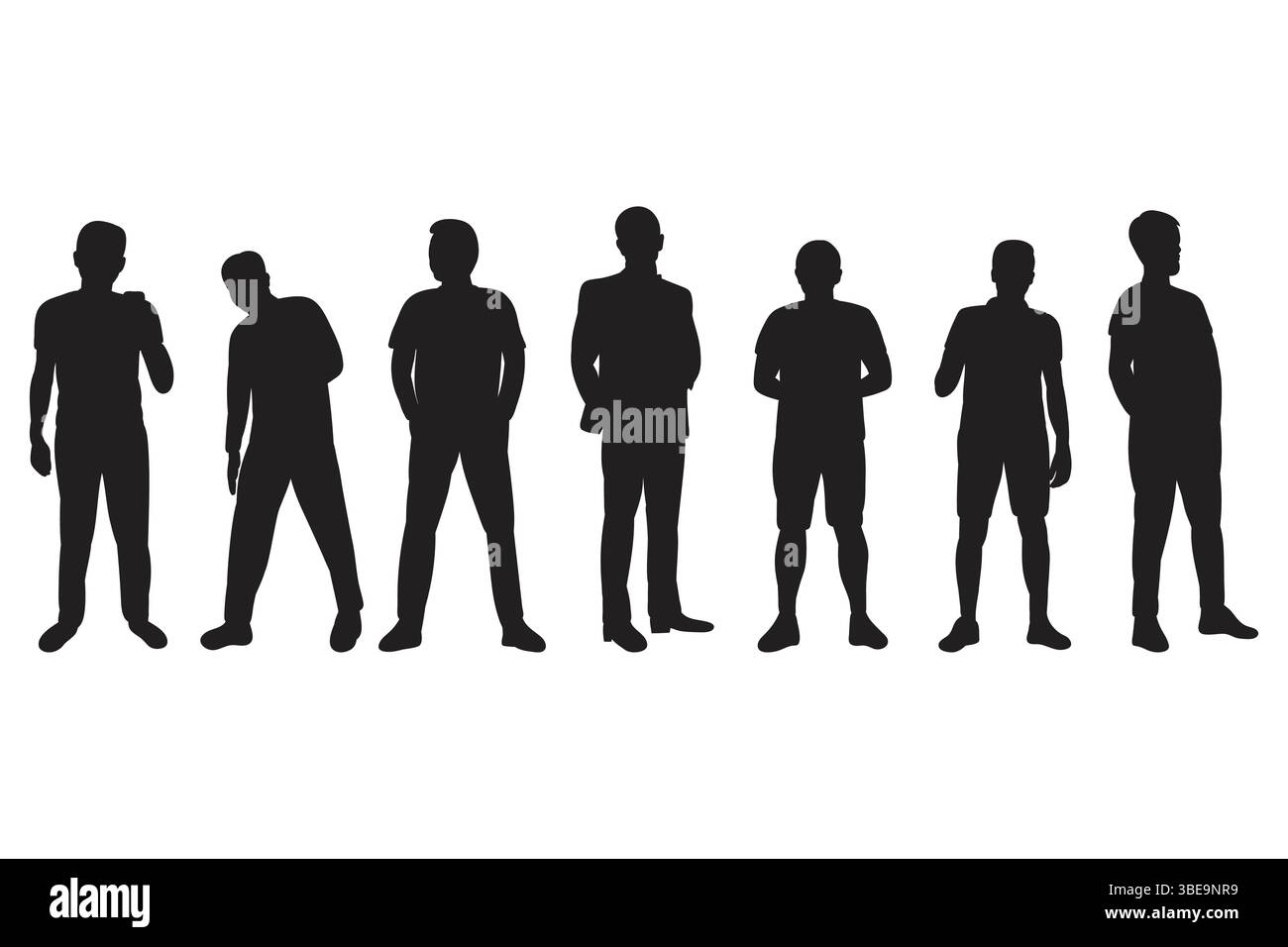 Peoples silhouettes Stock Vector Images - Alamy