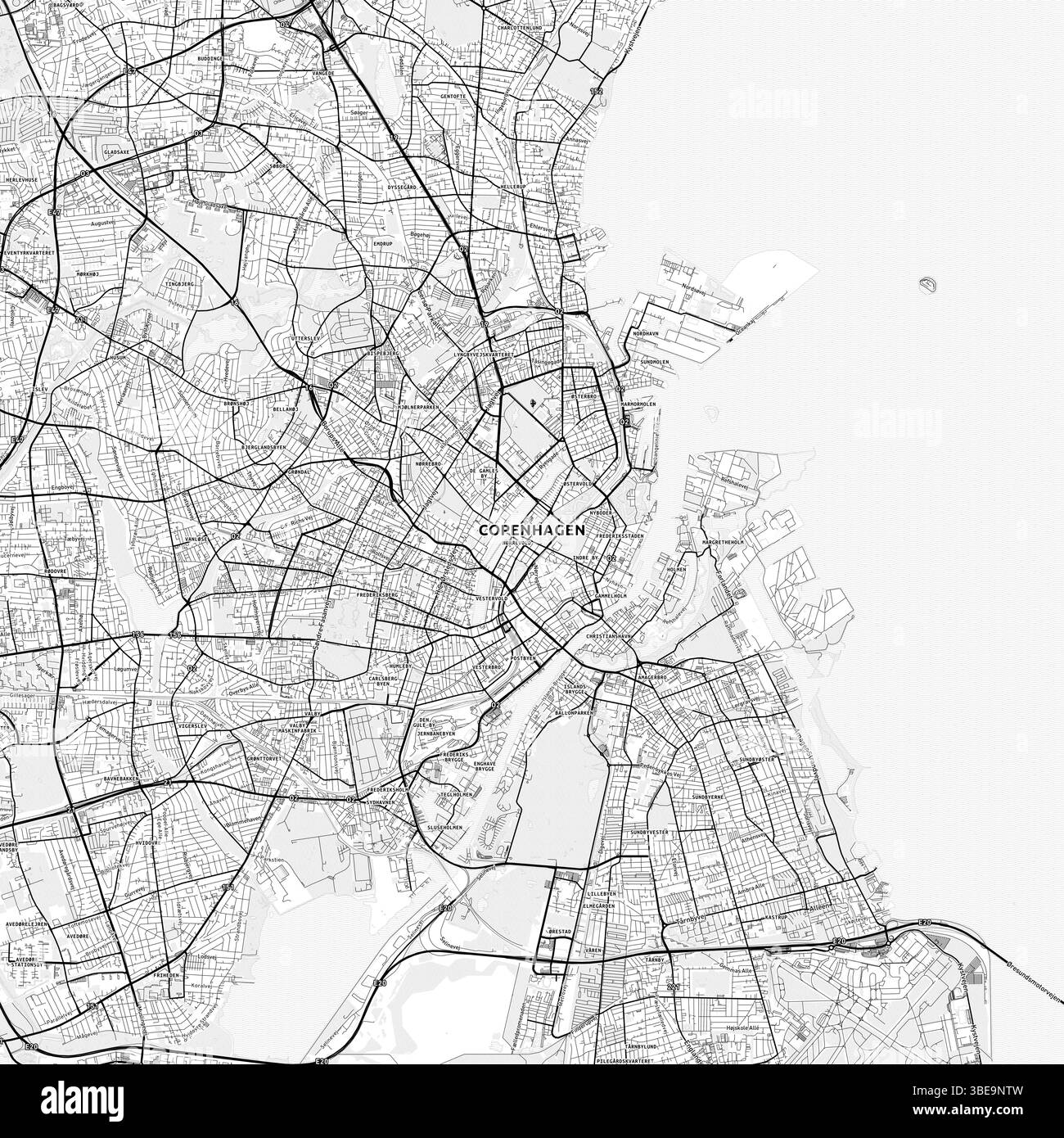 Copenhagen Map Landforms That Make Up
