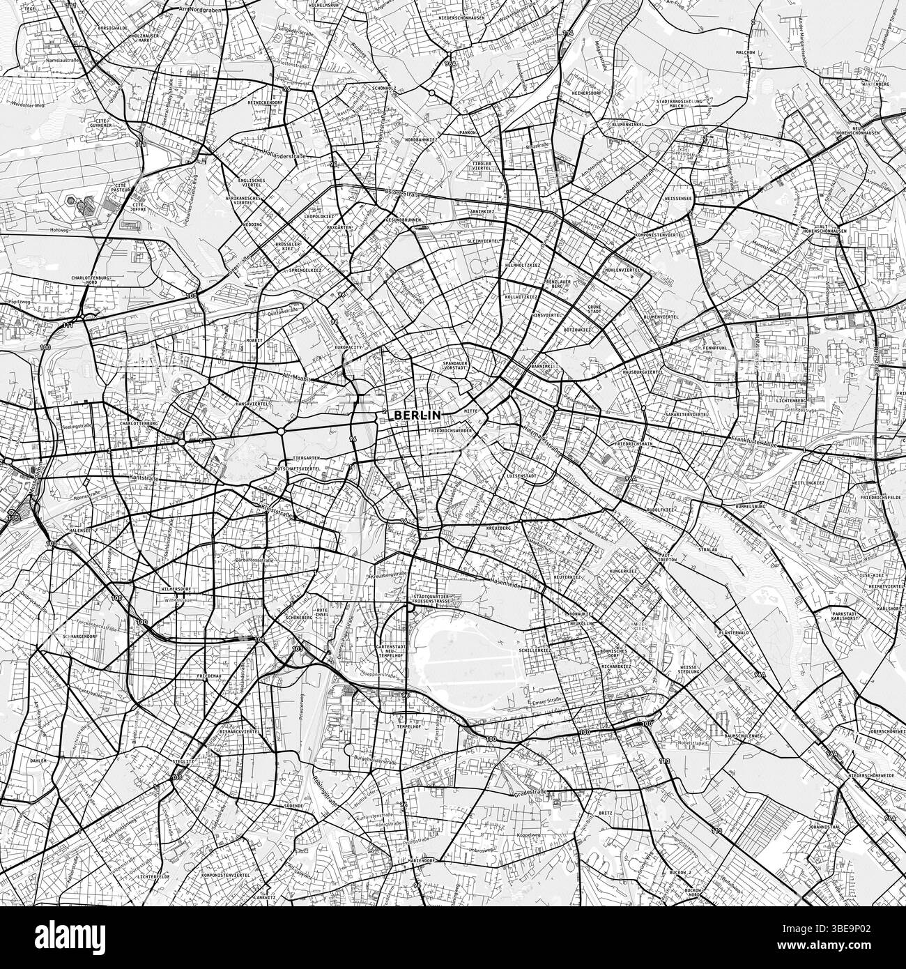 Berlin map historical Black and White Stock Photos & Images - Alamy