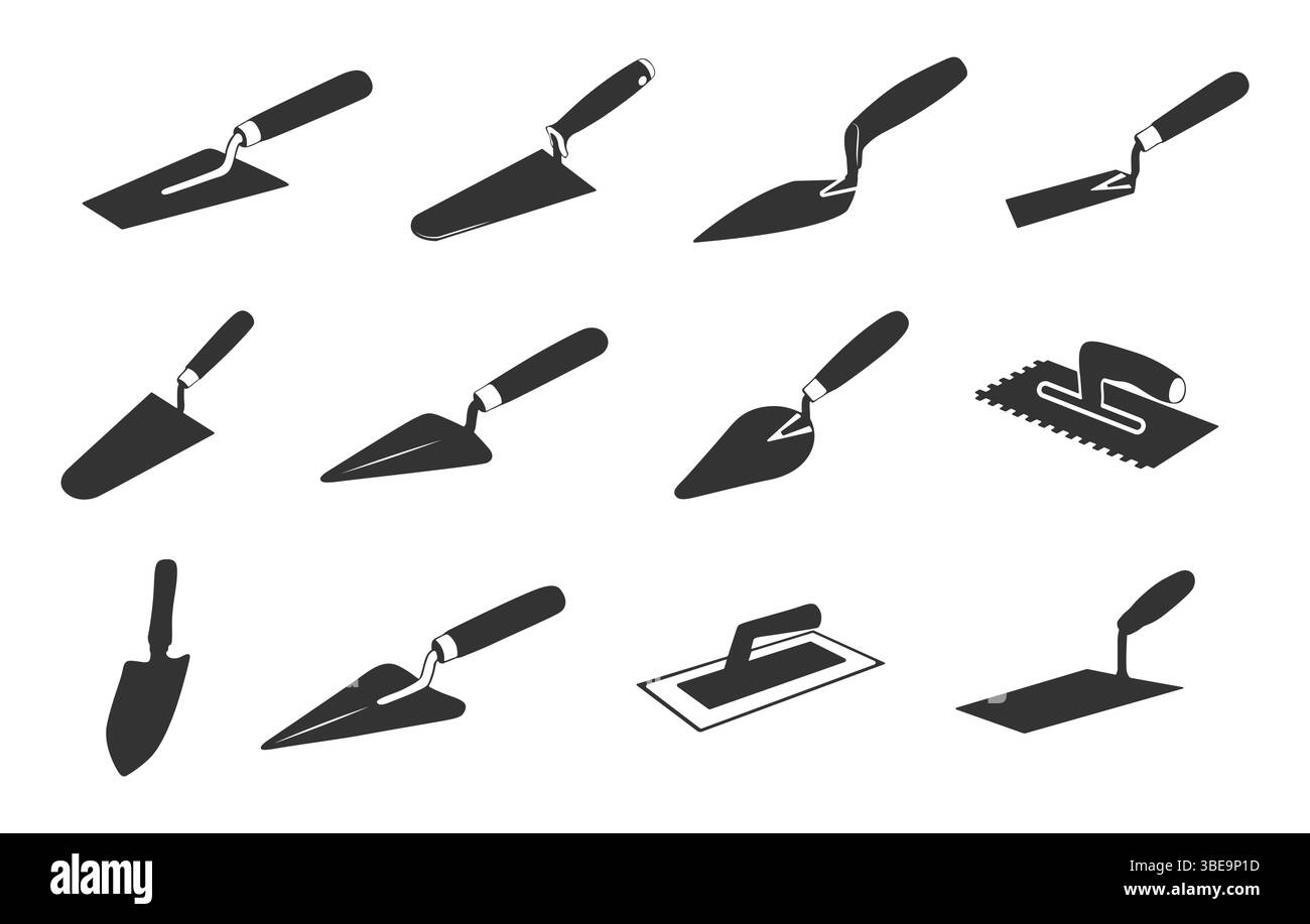 Trowel Svg, Trowel Silhouette, Trowel Vector, Trowel Clipart, Cement ...