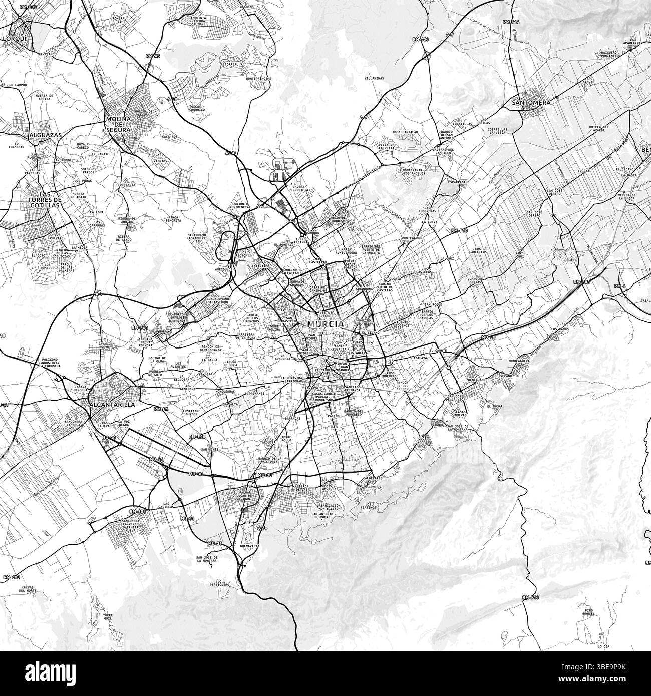 Murcia map hi-res stock photography and images - Alamy