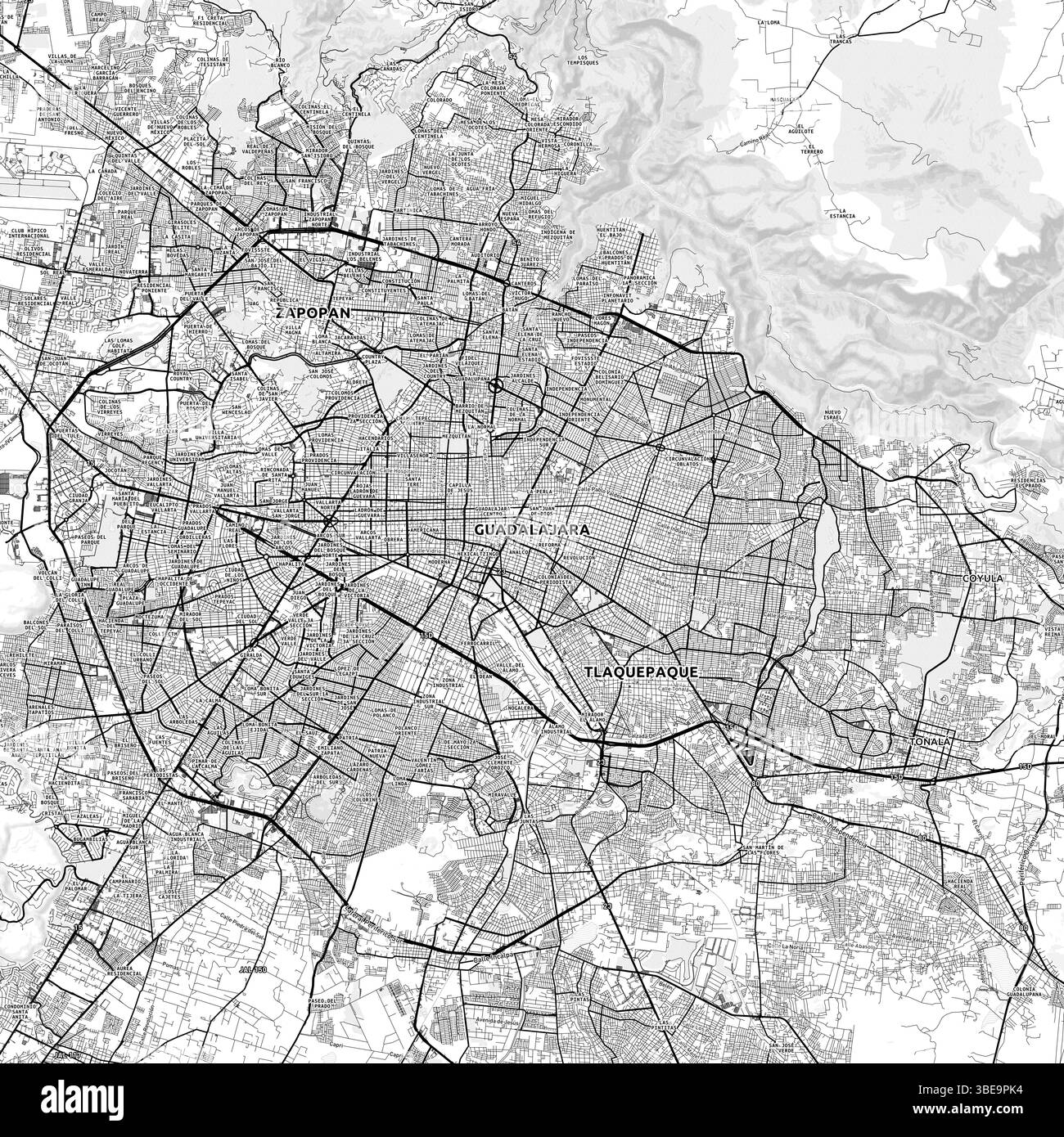 Artistic map design Black and White Stock Photos & Images - Alamy