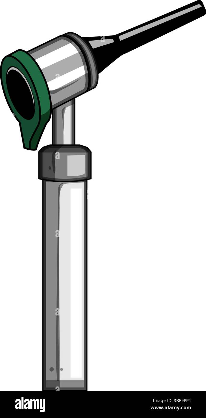 tympanic otoscope cartoon vector illustration Stock Vector Image & Art ...