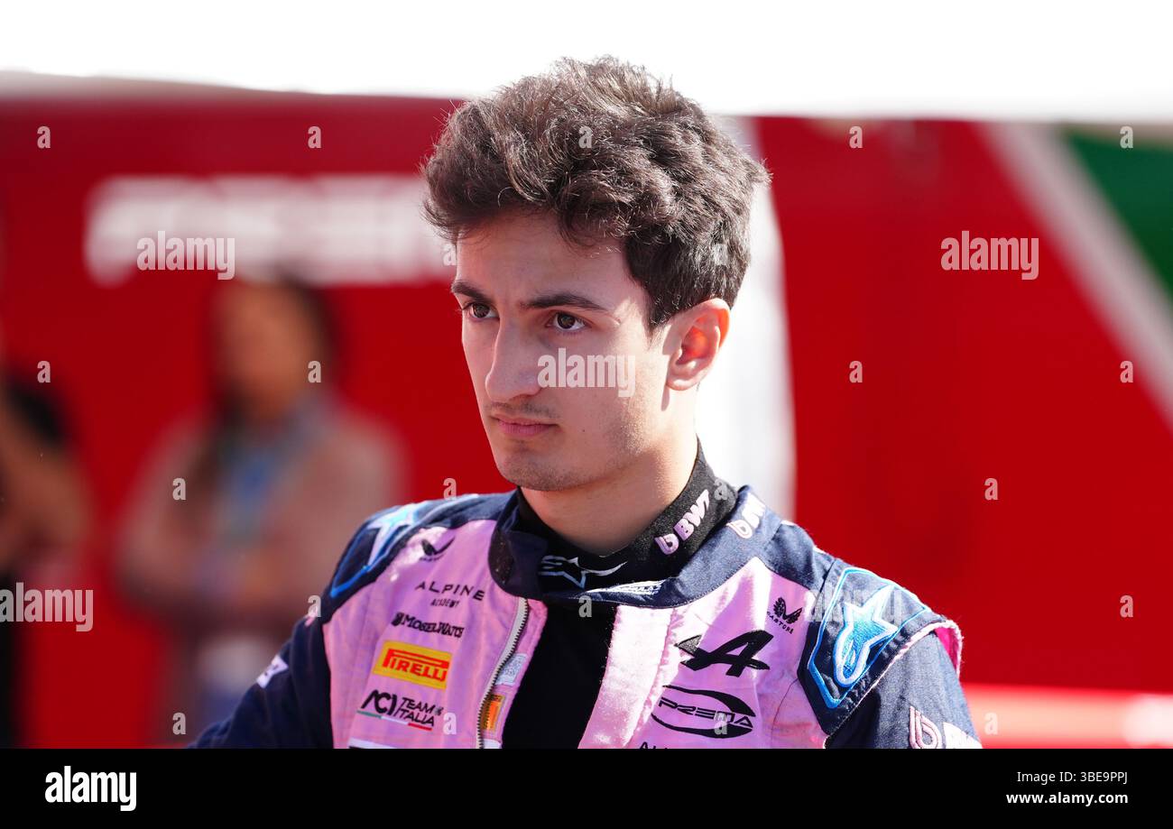 PREMA Racing driver Gabriele Mini at the Autodromo Internazionale Enzo ...