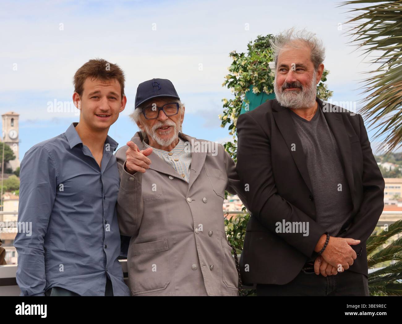 Cannes, France. 22nd May, 2025. Timi-Joy Marbot, Pierre Richard and ...