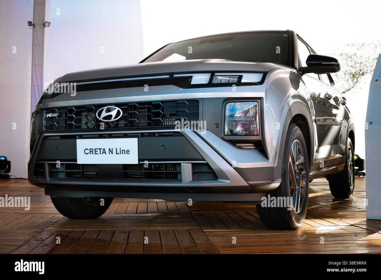 Hyundai Creta N Line, highlighting its bold design with a sporty front ...