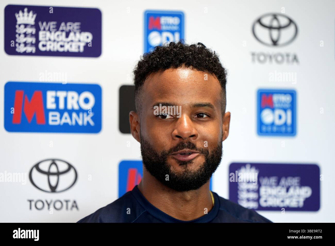 West Indies captain Shai Hope during a press conference at Edgbaston ...