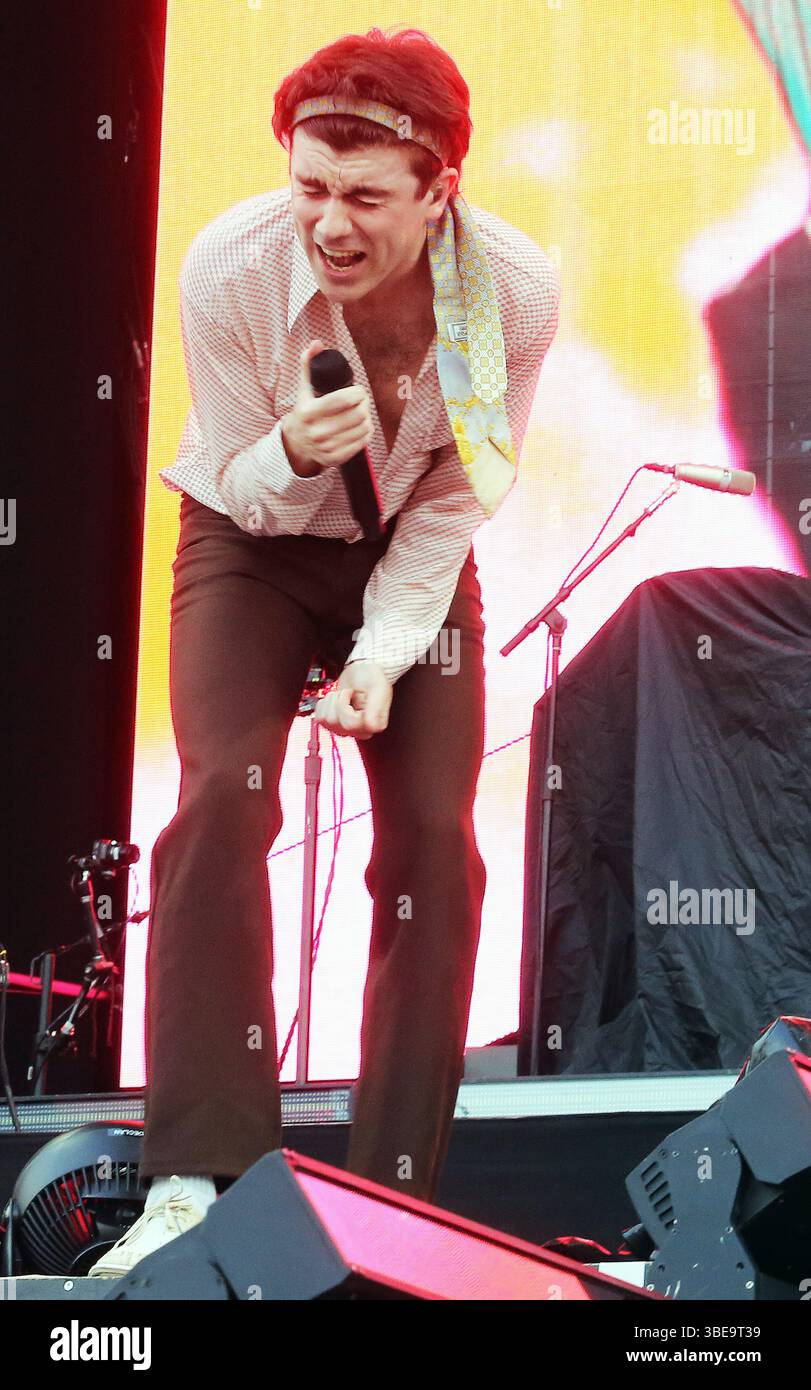 Milan, It. 28th May, 2025. Decklan Mckenna in concert at Ippodromo ...
