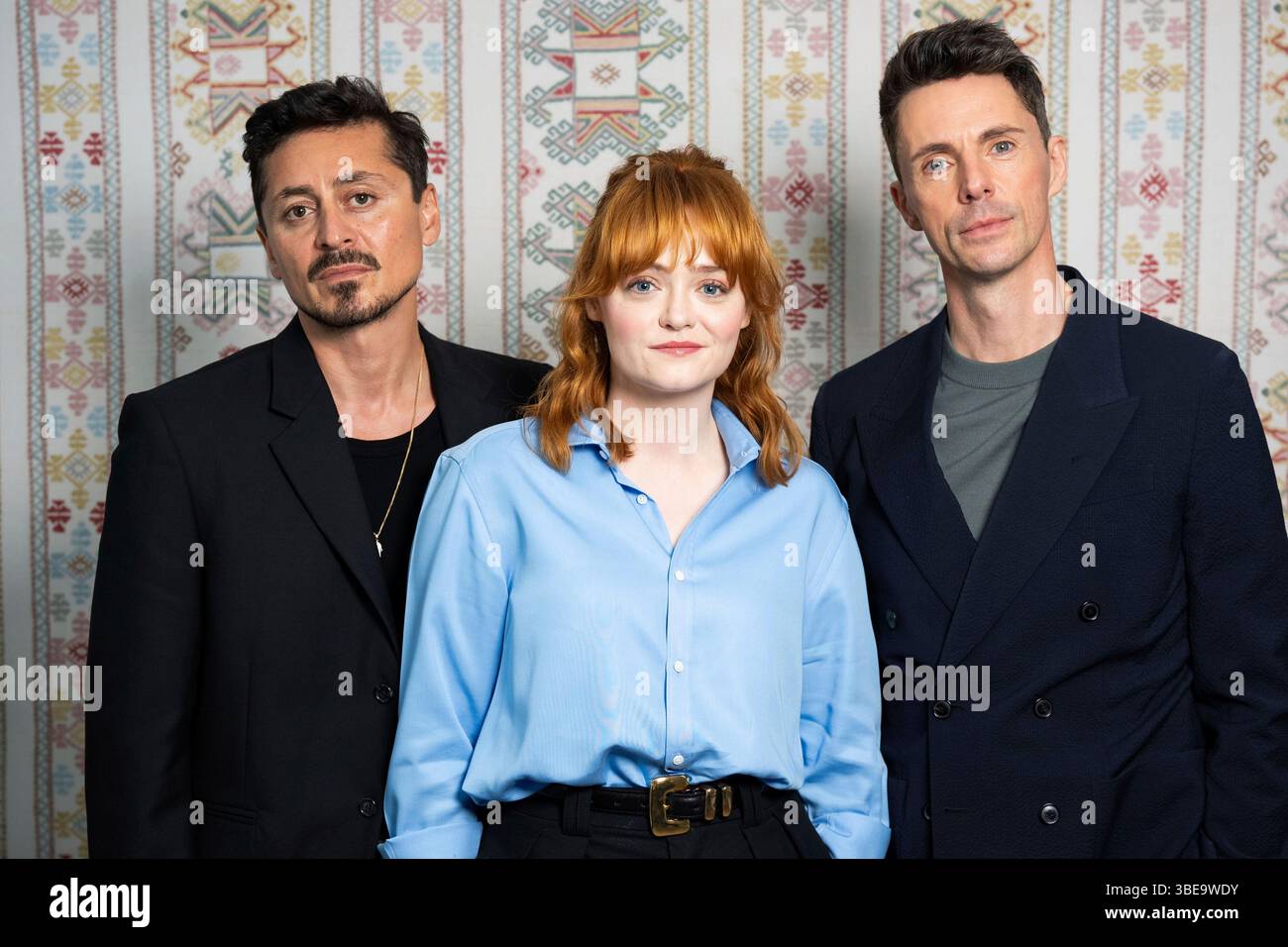 Alexej Manvelov, from left, Leah Byrne and Matthew Goode pose for ...